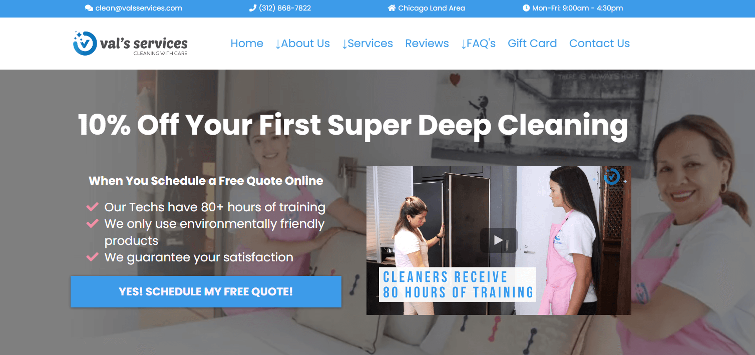 25 Cleaning Service Website Examples and How To Create One