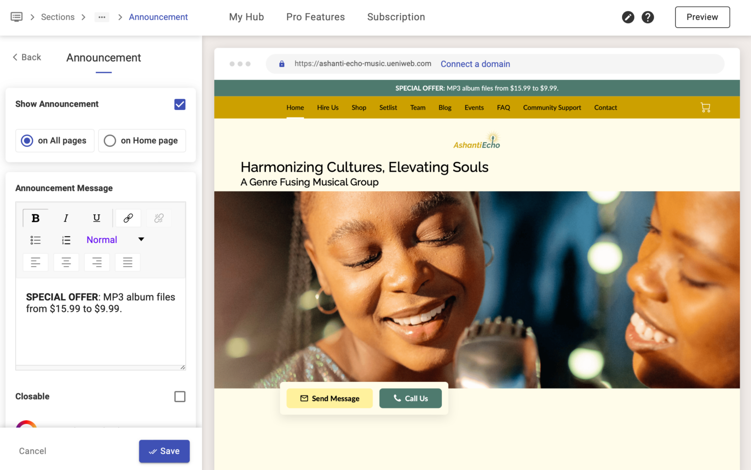 Get Noticed with our new Eye-Catching Announcement Banners - UENI Blog